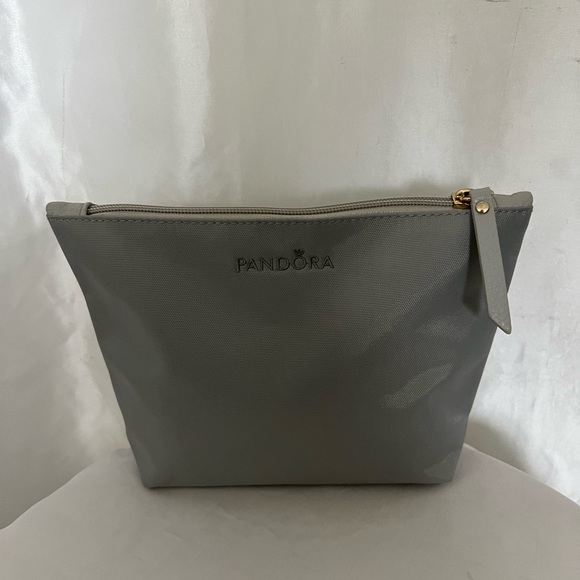 Pandora | Bags | Pandora Grey Nylon Medium Pouch | Poshmark